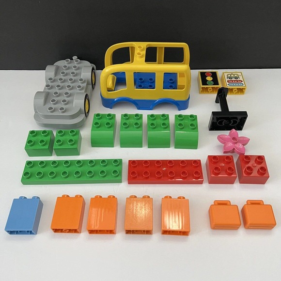Lego | Toys | Lego City Duplo Town 528 School Bus Complete Building Toy ...